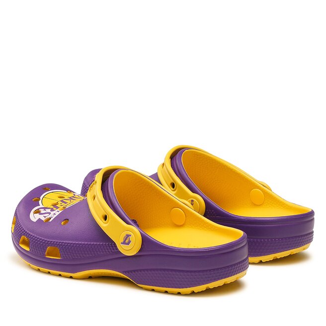 Pantoletten Crocs Crocs Classic Nba Los Angeles Lakers Clog 208650 Violett | eschuhe.de