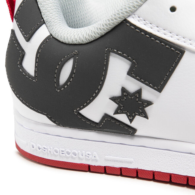 Sneakers DC Court Graffik 300529 White/Grey/Red(Wyr) | epantofi.ro