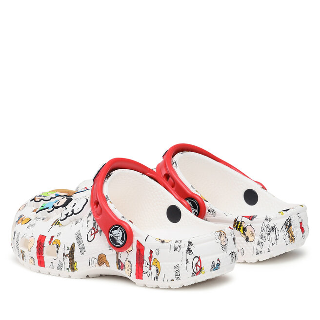 Παντόφλες Crocs Crocs Peanuts Classic Clog Kids 208630 White/Multi 94S ...