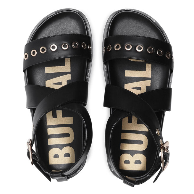 Sandały Buffalo Regina 1602013 Czarny | eobuwie.com.pl