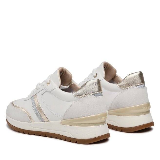 Sneakers Geox D Desya A D3500A 08522 C1352 White/Off White | epantofi.ro
