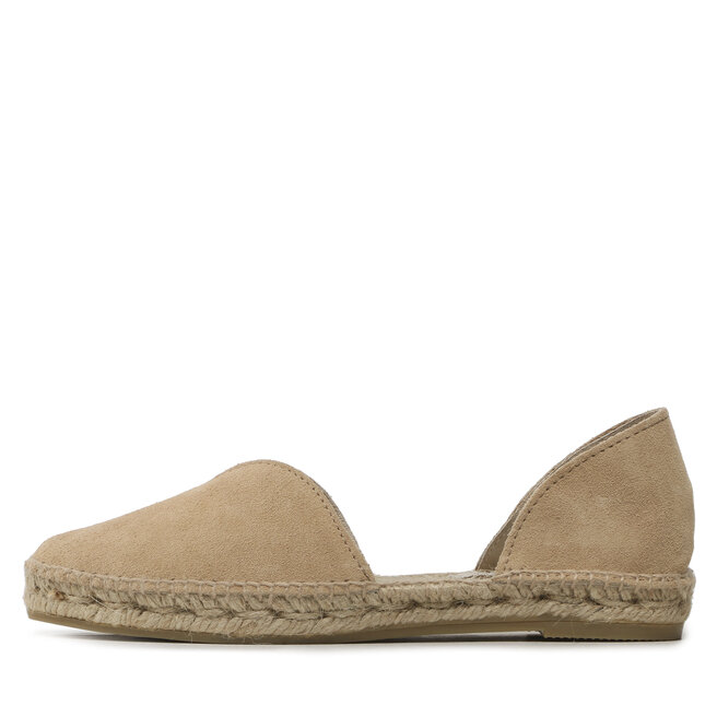 Εσπαντρίγιες Manebi Suede Open-Side Flats K 1.1 O0 Champage Beige ...