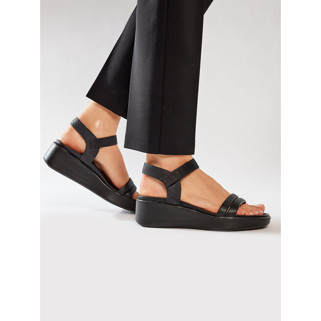 Sandály Ecco Flowt Wedge Lx W 27330351052 Černá Eobuv Cz