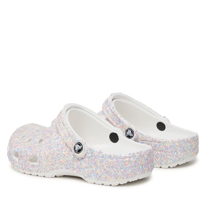 Klapki Crocs Crocs Classic Glitter Clog 205942 White/Multi 94S ...