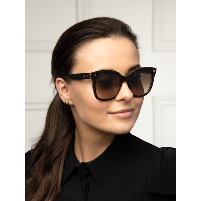 Okulary przeciwsłoneczne Max Mara Mm Dots II 52-21-145 Brązowy ...