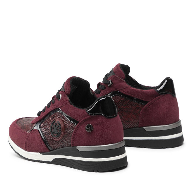 Sneakersy Xti 57787 Bordowy | eobuwie.com.pl