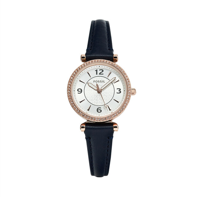Часовник Fossil Carlie ES5295 Rose Gold/Navy | obuvki.bg