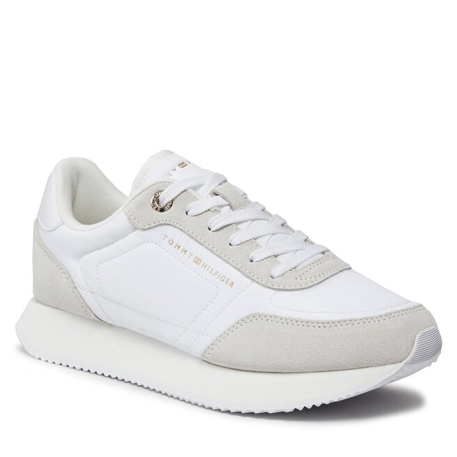 Sneakers Tommy Hilfiger Essential Runner FW0FW07681 Bianco | escarpe.it