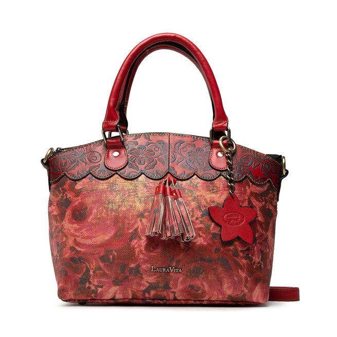 Torebka Laura Vita 4408 YH201106-2 Grenat | eobuwie.com.pl