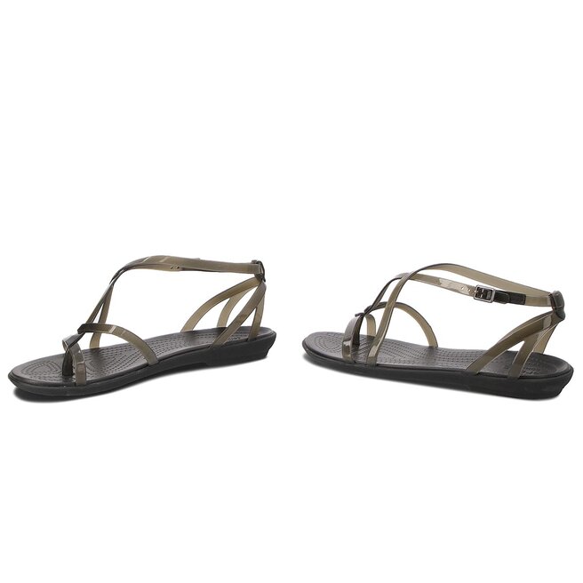 Sandały Crocs Isabella Gladiator Sandal W 204914 Czarny | eobuwie.com.pl