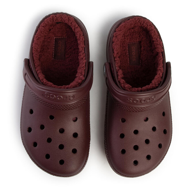 Παντόφλες Crocs Classic Lined Clog 203591 Burgundy/Burgudy | epapoutsia.gr