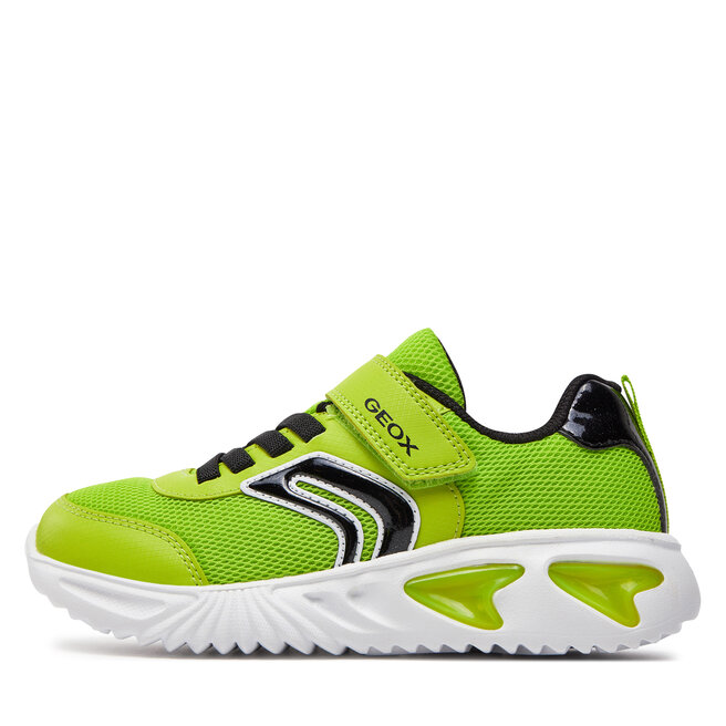 Sneakersy Geox J Assister Boy J45DZC 014CE C3707 D Lime/Black | eobuwie ...