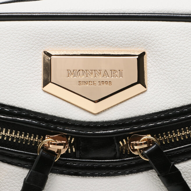 Torebka Monnari BAG2250-M20 Biało Czarny | eobuwie.com.pl