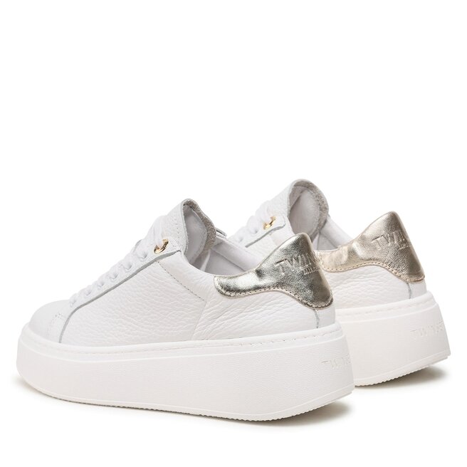 Sneakersy TWINSET 232TCP300 Bic.Ottico/Oro 07049 | eobuwie.com.pl