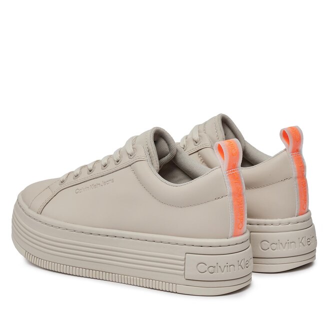 Sneakers Calvin Klein Jeans Bold Flatf Low Laceup Lth In Lum YW0YW01309 ...