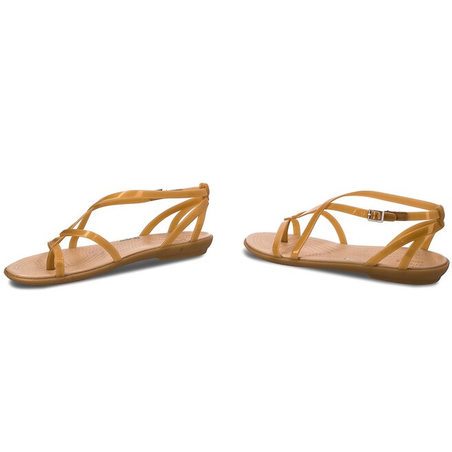 Σανδάλια Crocs Isabella Gladiator Sandal W 204914 Dark Gold/Gold • Www ...
