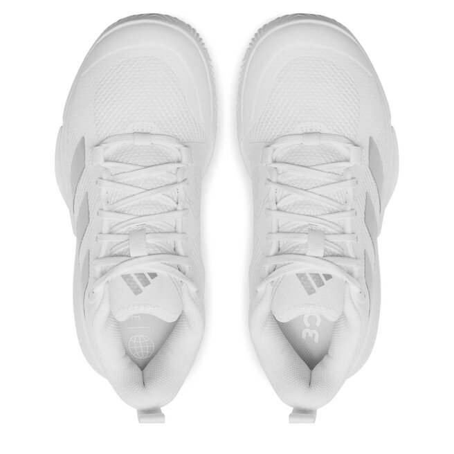 Buty halowe adidas Court Team Bounce 2.0 HR1235 Biały | eobuwie.com.pl