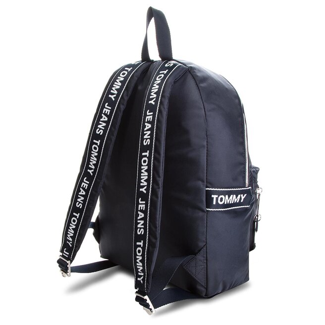 Zaino Tommy Jeans Logo Bac AU0AU00160 Blu scuro | escarpe.it