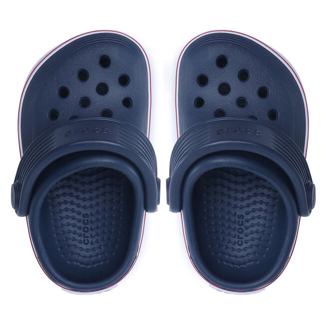 Pantoletten Crocs Crocs Crocband Clean Clog T 208479 Navy/Pepper 4CC ...