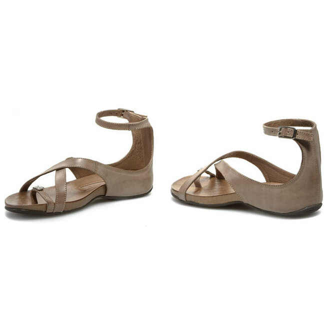 Sandały Nessi 19210 Beżowy | eobuwie.com.pl