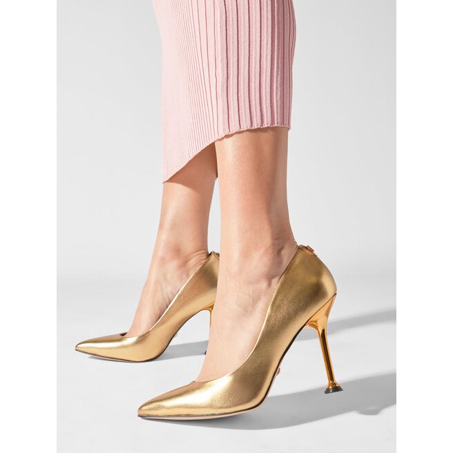 Szpilki Guess Tracker FLPTRK LEM08 Złoty | eobuwie.com.pl