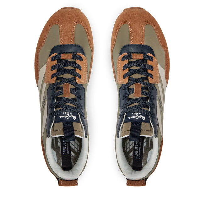 Sneakersy Pepe Jeans Foster Heat M PMS60012 Brązowy | eobuwie.com.pl