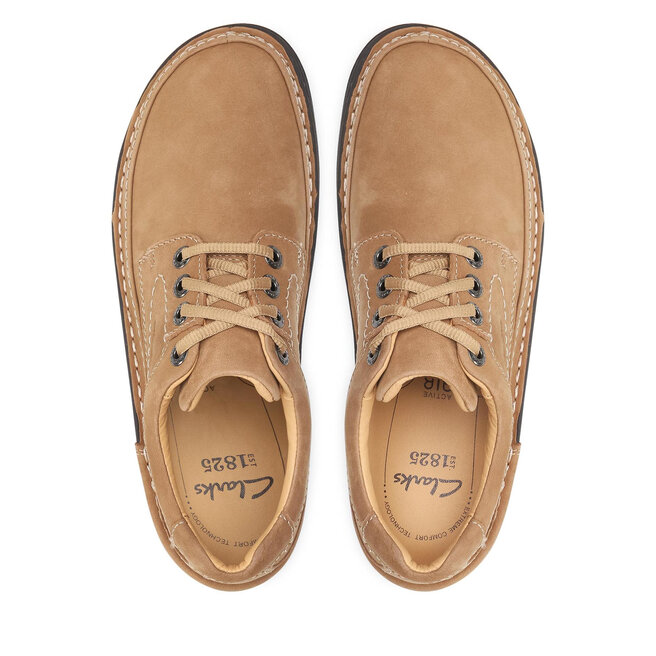 Halbschuhe Clarks Nature Three 261574517 Sand Nubuck | eschuhe.de