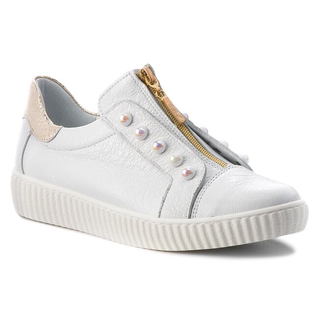 Sneakers R.Polański 0921 Biały Krasz Złoty • Www.epantofi.ro