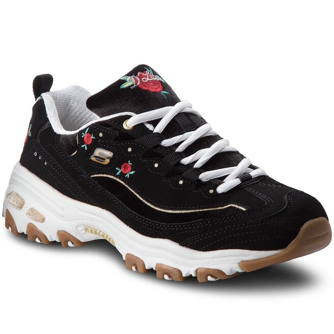 Sneakers Skechers Rose Blooms 13084/BKW Black/White | eschuhe.de