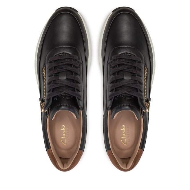 Sneakers Clarks Tivoli Zip 26176648 Negru | epantofi.ro