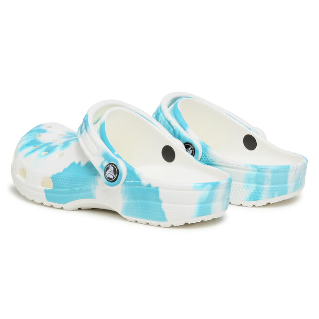 Şlapi Crocs Classic Tie Dye Graphic Clog 205453 Albastru | epantofi.ro