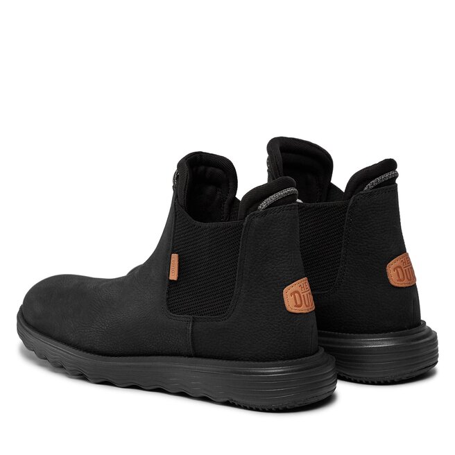 Botines Chelsea Hey Dude Branson Boot M Craft Leather 40187-001 Black ...