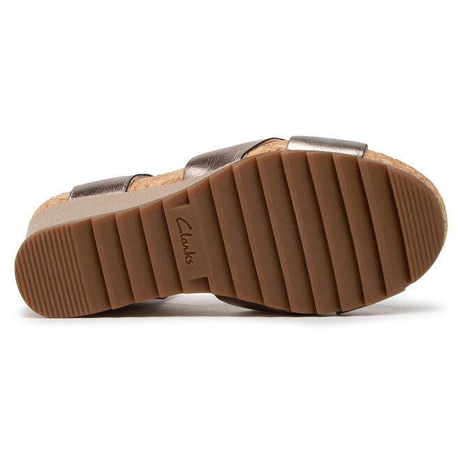 Sandali Clarks Flex Sun 261504324 Oro | escarpe.it