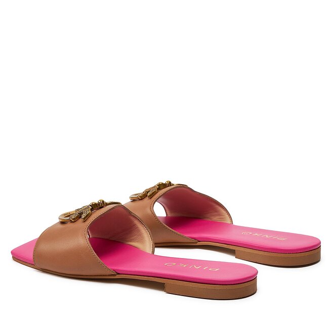 Klapki Pinko Marli 01 SD0063 P001 Beżowy | eobuwie.com.pl