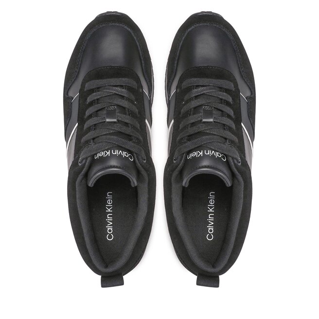 Sneakers Calvin Klein Low Top Lace Up Lth HM0HM00881 Nero | escarpe.it