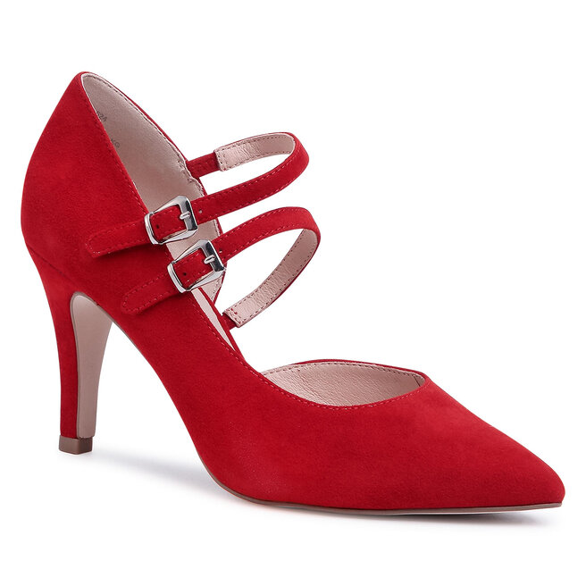 High Heels Caprice 9-24402-24 Red Suede 524 | eschuhe.de