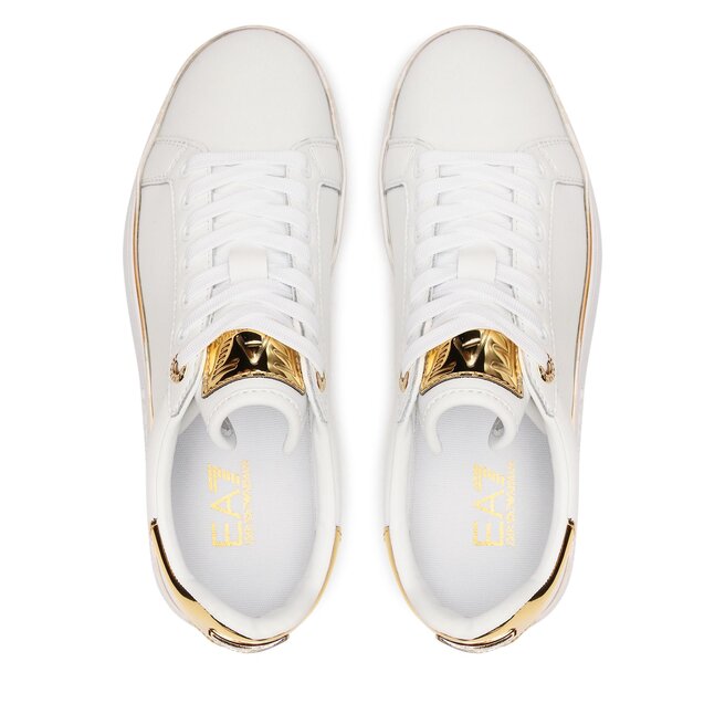 Sneakers EA7 Emporio Armani X7X009 XK329 R579 White/Gold • Epantofi.ro