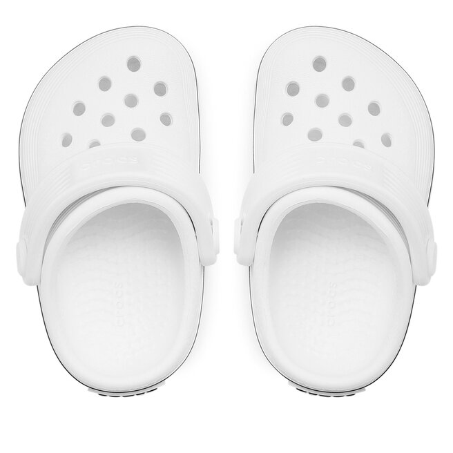 Pantoletten Crocs Crocs Crocband Clean Clog T 208479 Weiß | eschuhe.de