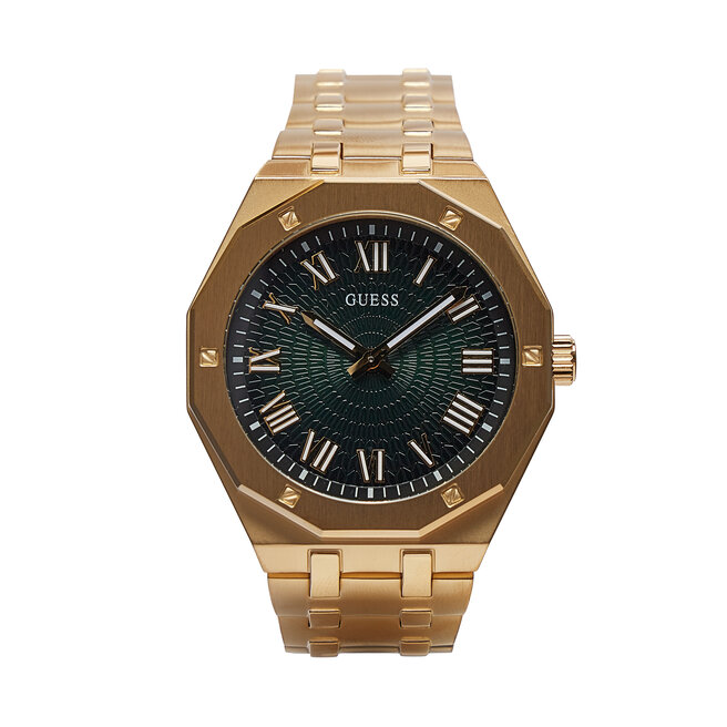 Hodinky Guess Asset GW0575G2 Gold/Green | eobuv.cz