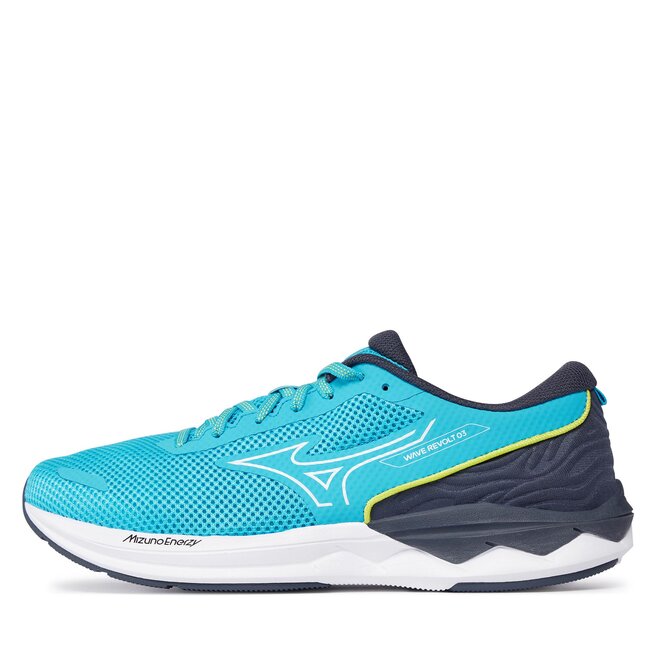 Buty do biegania Mizuno Wave Revolt 3 J1GC2381 Niebieski | eobuwie.com.pl
