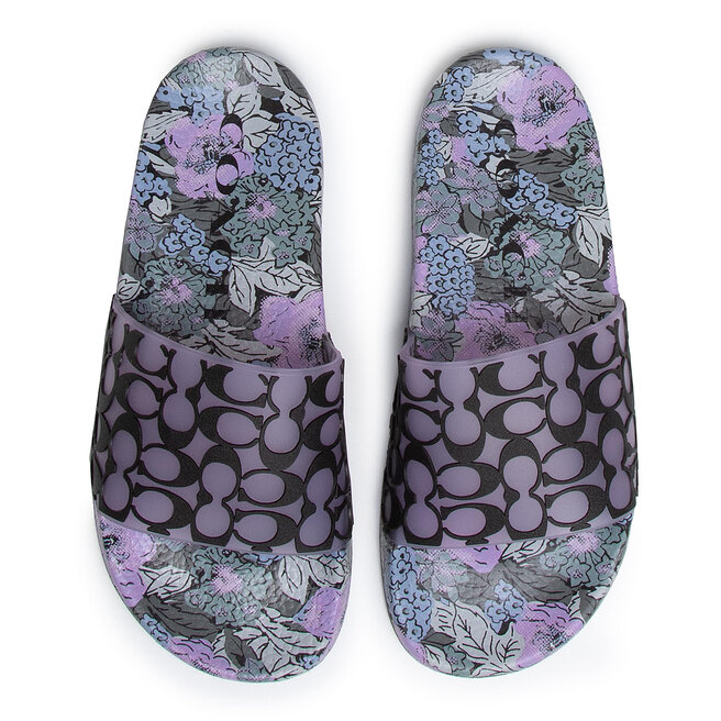 Chanclas Coach Udele Sig Rub Slide G4930 11001677 Soft Lilac/Black ...