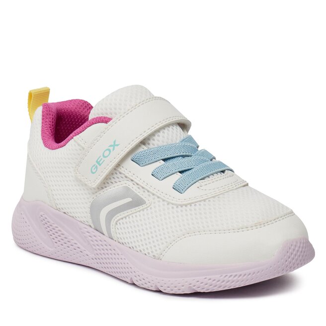 Sneakers Geox J Sprintye Girl J36FWB 01454 C0653 S White/Multicolor | eschuhe.de