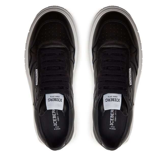 Sneakersy Iceberg Clock IU1687 Czarny | eobuwie.com.pl