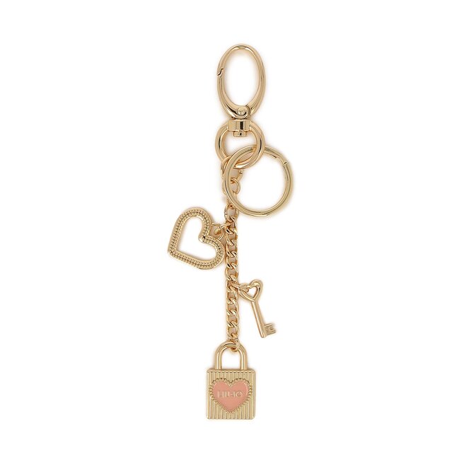 Portachiavi Liu Jo Love Key Ring AF3292 A0001 Oro | escarpe.it