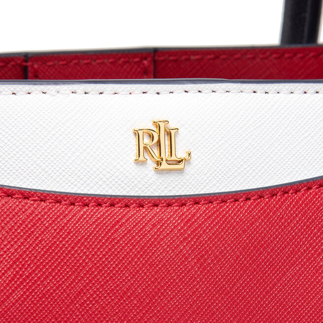 Handtasche Lauren Ralph Lauren Emery 25 431819571007 Red/Whi/Nv ...