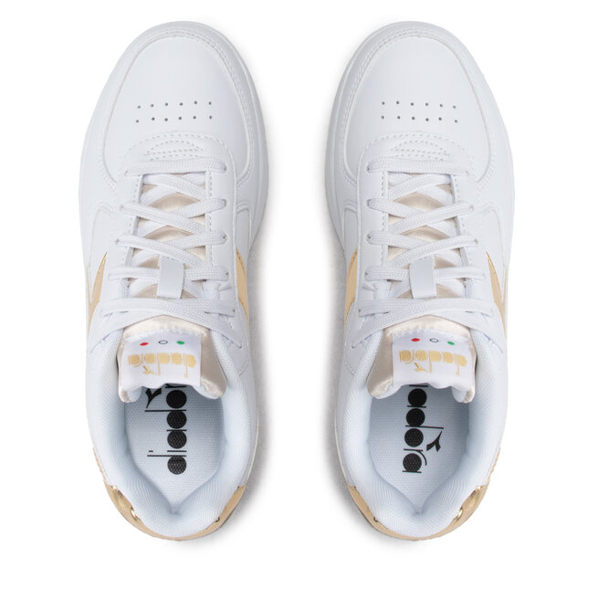 Sneakers Diadora Raptor Low Metalic Satin Wn 101.178641 01 C1070 Weiß ...