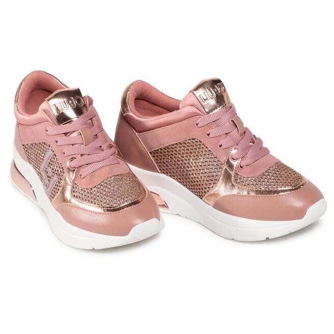 Sneakersy Liu Jo Karlie 12 BF0027 TX032 Różowy | eobuwie.com.pl