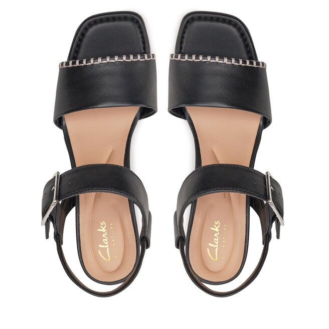 Sandały Clarks Siara65 Buckle 26176341 Black Leather | eobuwie.com.pl