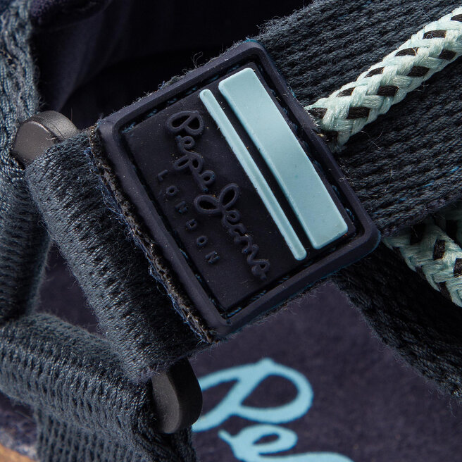 Sandały Pepe Jeans Bio Ropes PBS90034 Navy 595 | eobuwie.com.pl
