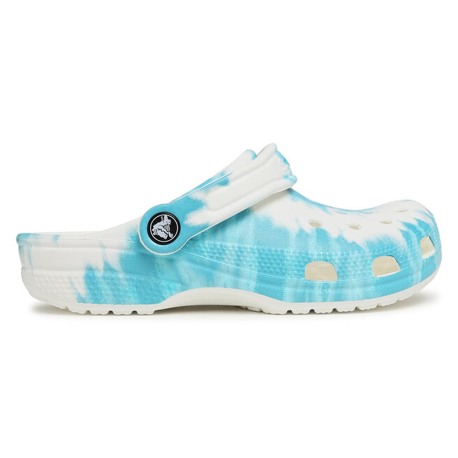 Şlapi Crocs Classic Tie Dye Graphic Clog 205453 Albastru | epantofi.ro